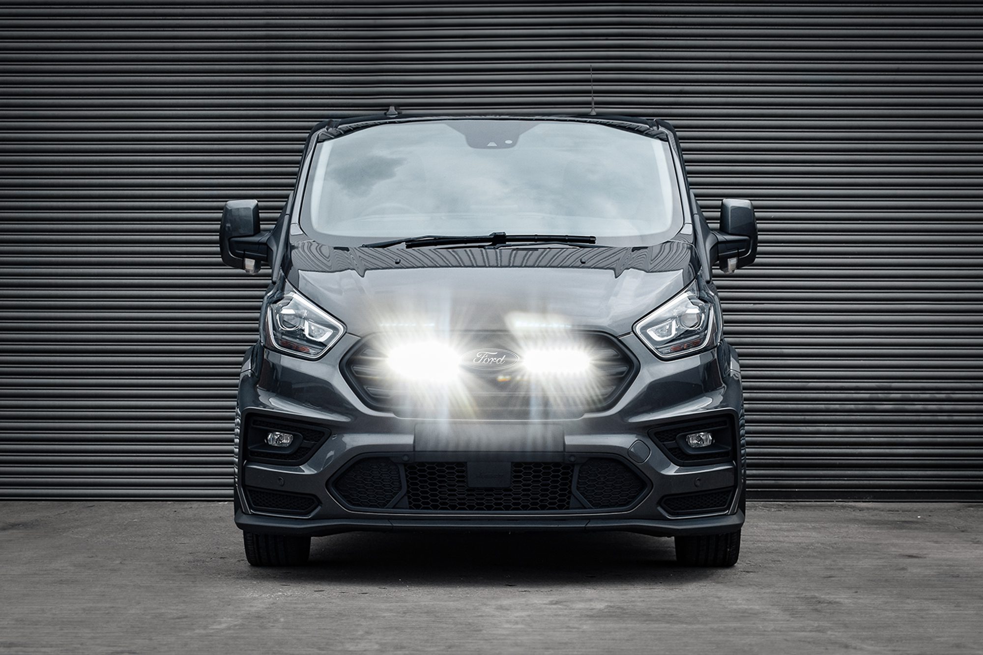 Twin 10" Luminous LED Integration Grille Kit - 7,560 Lumens for Ford ...