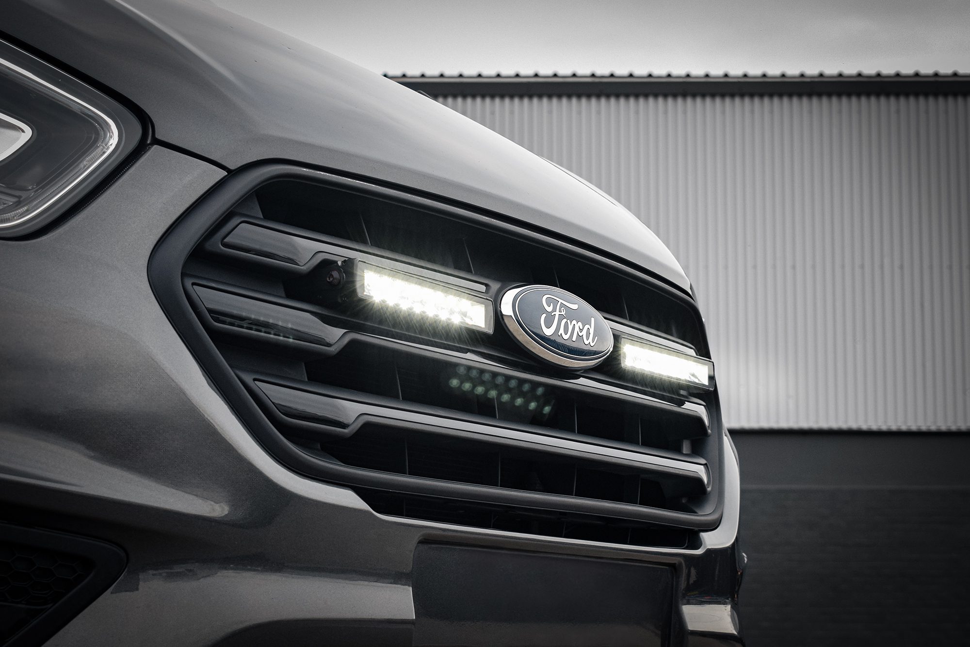 Twin 10" Luminous LED Integration Grille Kit - 7,560 Lumens for Ford ...