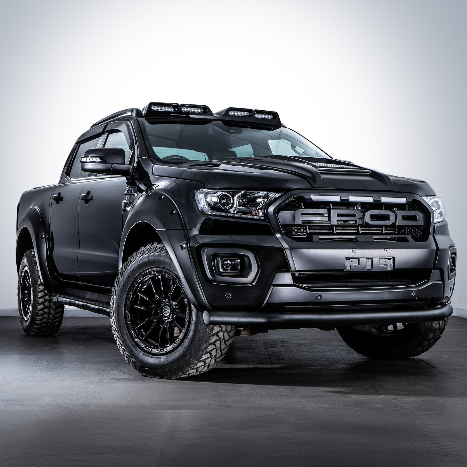 Ford Ranger T7 T8 15-21 Matte Black Bonnet Vent Cover & Bolts - Sigma 4x4