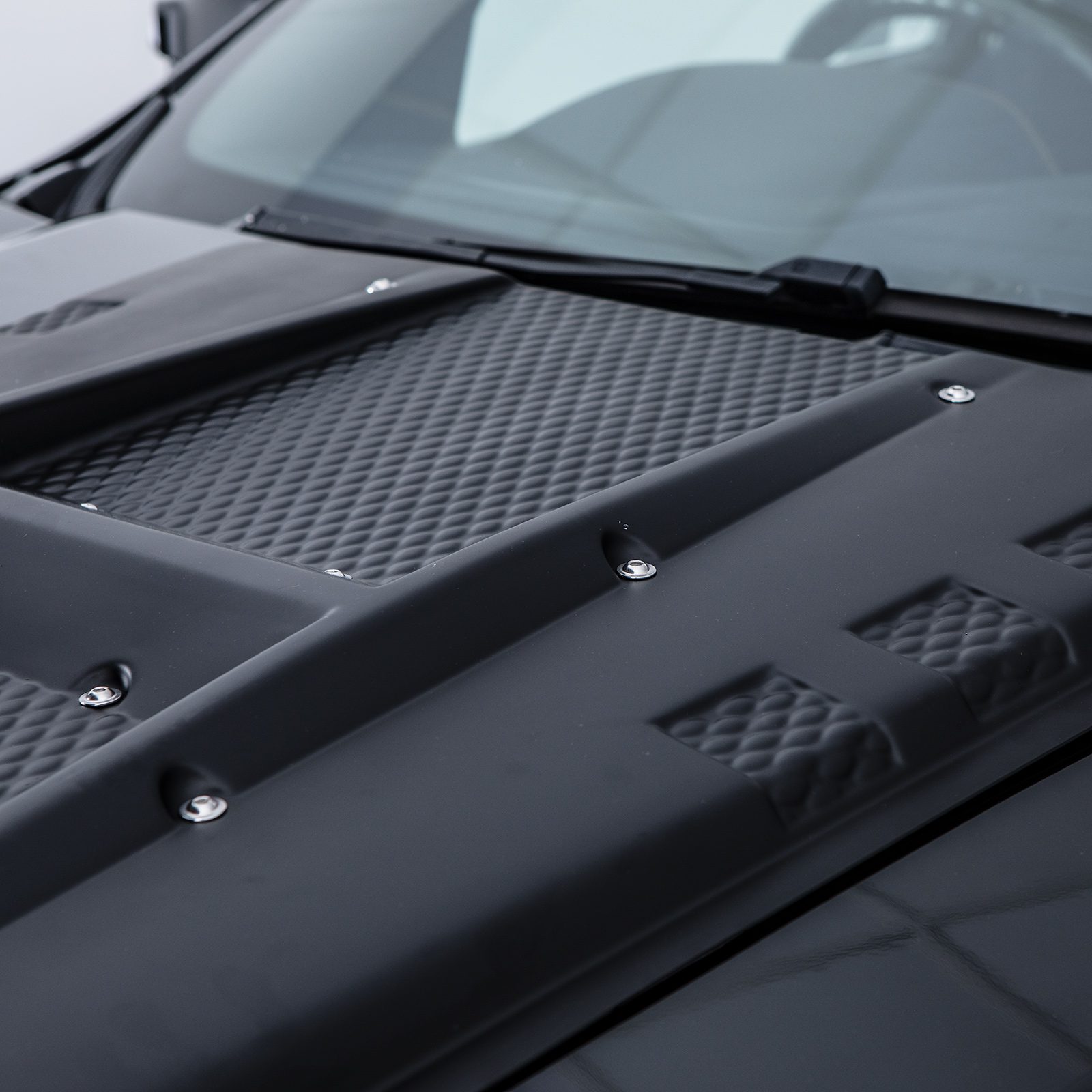 Ford Ranger T7 T8 15-21 Matte Black Bonnet Vent Cover & Bolts - Sigma 4x4