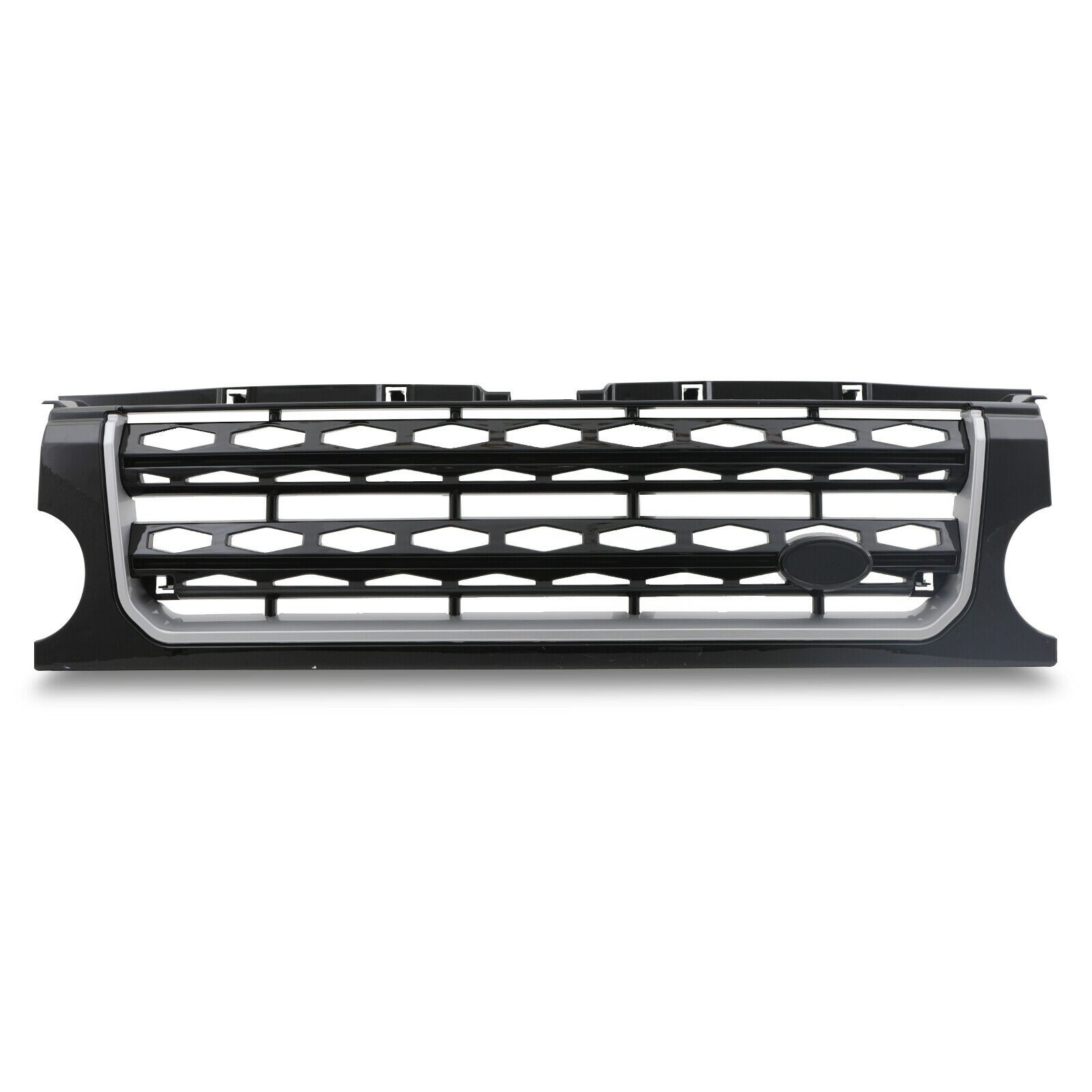 Predator 4x4 Upgrade Black Grille With Silver Bar To Fit Land Rover ...